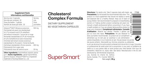 Cholesterol Complex Formula Arroz De Levadura Roja Contra El Colesterol