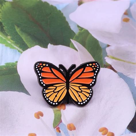 Monarch Butterfly Enamel Pin Dreamer Insect Badge Gorgeous Jackets