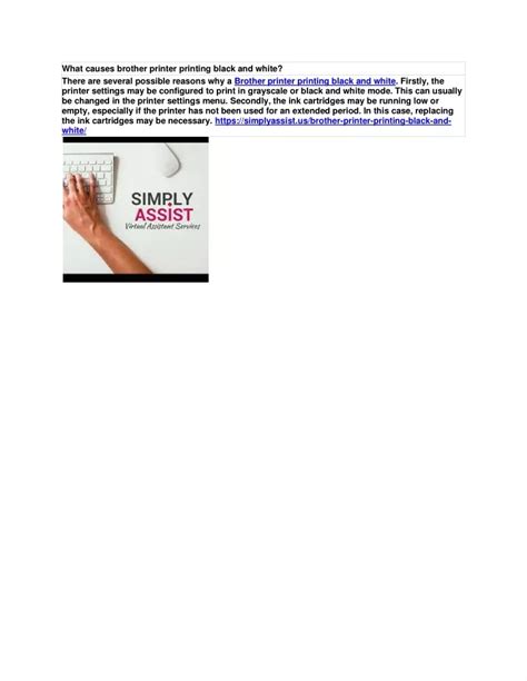 Ppt What Impacts Brother Printer Printing Black And White Powerpoint