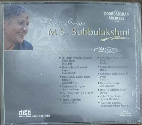 Carnatic Classical Audio Cd By Ms Subbulakshmi Audio Cds Classicals