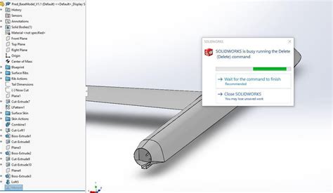 Help Solidworks 2022 Stuck On The Not Responding Screen For Simple Features R Solidworks
