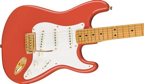 Squier Classic Vibe 50s Stratocaster Fsr Ltd Fiesta Red With Gold