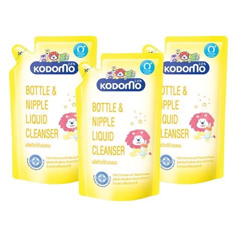 โคโดโม ผลิตภัณฑ์ล้างขวดนม ชนิดถุงเติม 600 มล X 3 ถุง Makro Pro