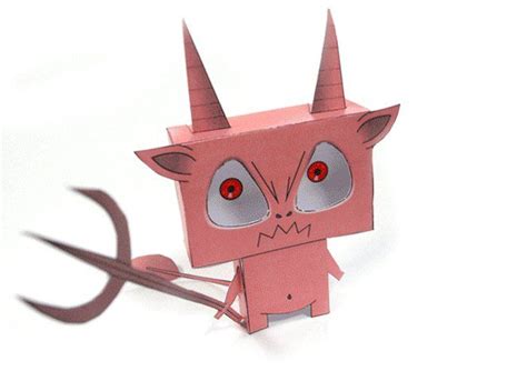Чёртик из бумаги или картона Лучшие самоделки своими руками