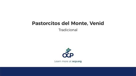Pastorcitos Del Monte Venid Youtube