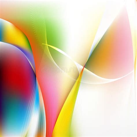 Abstract Colorful Wave Lines Background Design Template Stock