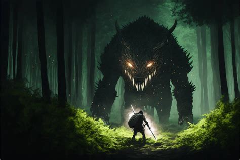 Fighting Monsters By Serbiandude On Deviantart