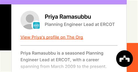 priya ramasubbu planning engineer lead at ercot the org