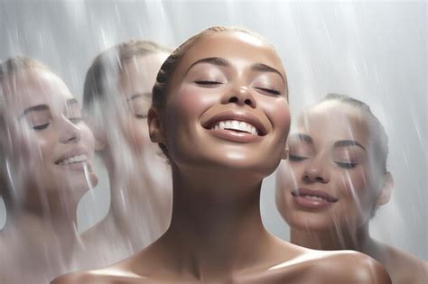 Premium Photo Six Women In The As They Smile In The Background