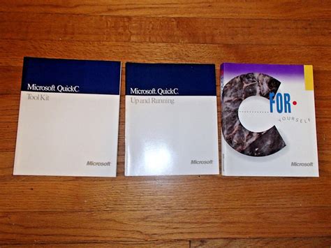 Microsoft Quick C Compiler Version 20 Manuals 3 Set Of 5