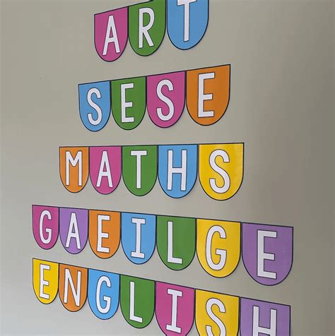 Mash Infants Display Lettering