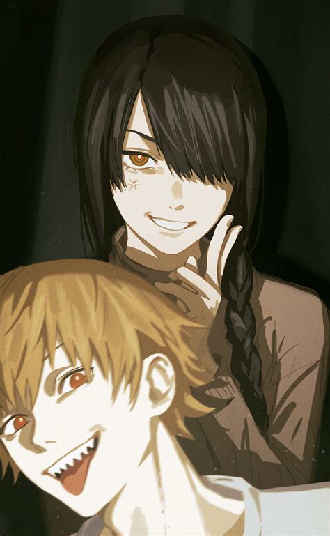 Denji And Nayuta Chainsaw Man Drawn By Uqi Danbooru