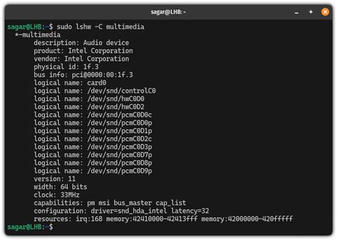 lshw command in linux get hardware details