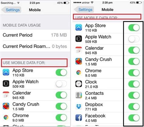 how to limit data usage on iphone x 8 plus 7 ipad ios 11