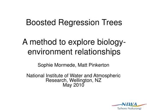 PPT Boosted Regression Trees A Method To Explore Biology Environment Relationships PowerPoint