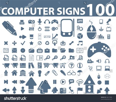 Computer Signs Vector Stock Vector Royalty Free Shutterstock