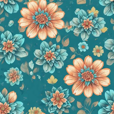 Digital Sublimation Seamless Pattern Premium Ai Generated Vector