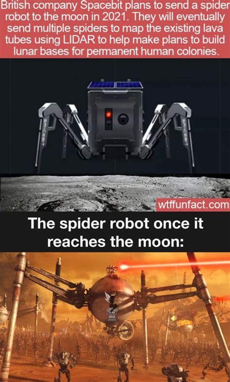 British Company Spacebit Plans To Send A Spider Robot To The Moon In 2021 They Will Eventually