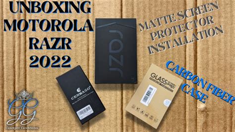 Unboxing Motorola Razr 2022 Matte Screen Protectors Installation