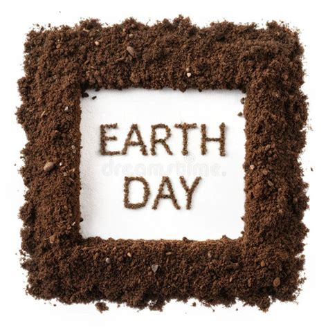 Soil Patch Texture Isolated On White Background Stock Illustration