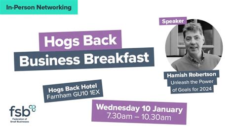 Jenny Stapleton On Linkedin 🌟 New Year New Connections Kickstart 2024 With The Hogs Back