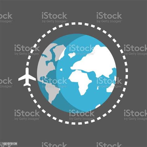 地球飛機向量圖示插圖向量圖形及更多一個物體圖片 一個物體 交通方式 全球性 Istock