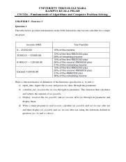 CSC126 CHAPTER 5 EX 3 Pdf UNIVERSITY TEKNOLOGI MARA KAMPUS KUALA PILAH CSC126 Fundamentals