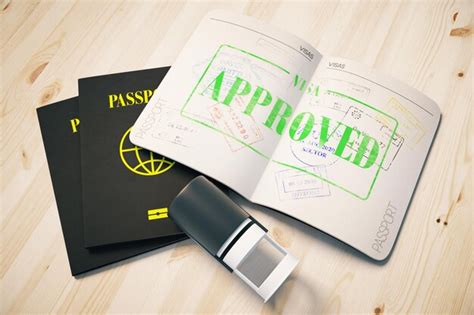 Premium Photo Passport With Approved Visa