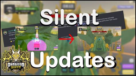 Silent Updates Dungeon Quest Roblox Youtube