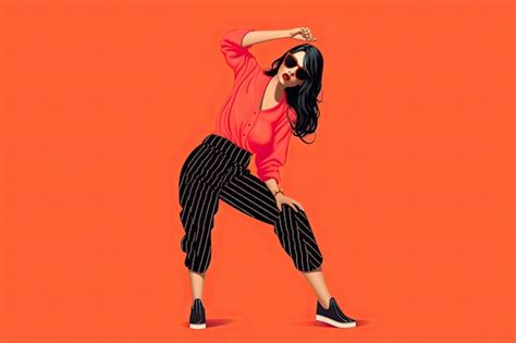 Premium Ai Image A Woman In Sassy And Playful Pose