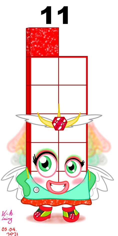 Numberblocks Magical Sporty Girl Eleven By Pinkstareevee16 On