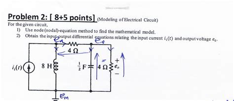 Solved Problem 2 85 Points Modeling Of Electrical