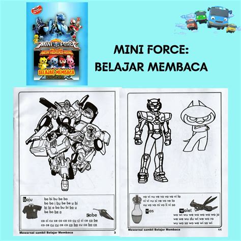 Gambar Mewarnai Mini Force 54 Koleksi Gambar