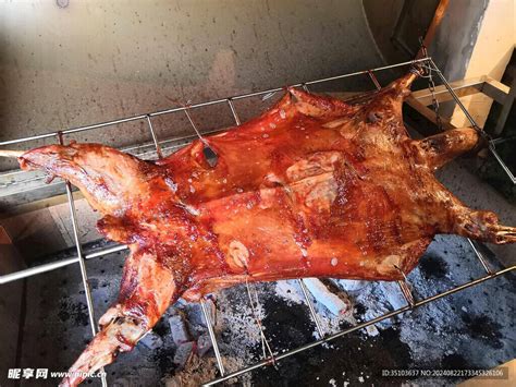烤全羊摄影图传统美食餐饮美食摄影图库昵图网