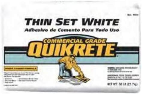 Thin Set Sanded White