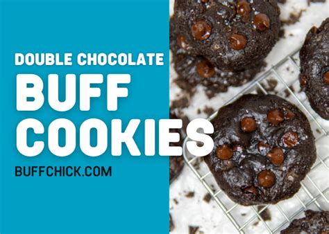 Double Chocolate Buff Protein Cookies Buff Chick Supplements