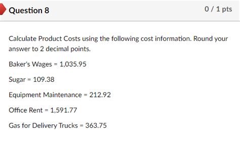 Solved Calculate Conversion Costs Using The Following Cost Chegg