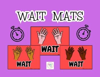 Wait Mat Visuals Supports Transition Special Education Preschool Autism
