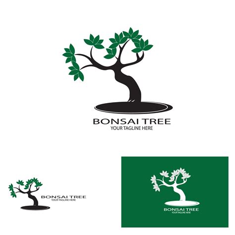 Bonsai Tree Icon Vector Illustration Template Design 21214451 Vector