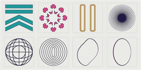 Premium Vector Vector Graphic Assets Set Trendy Geometric Postmodern
