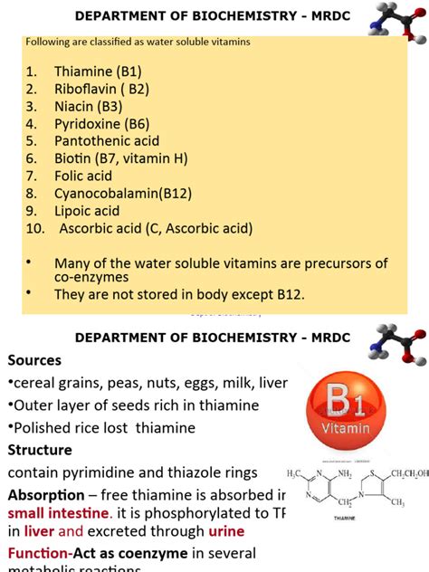 Vitamins Water Soluble Pdf Vitamin B12 Biochemistry