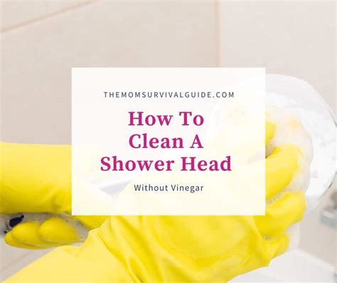 How To Clean Your Shower Head Without Vinegar The Easy Way The Mom