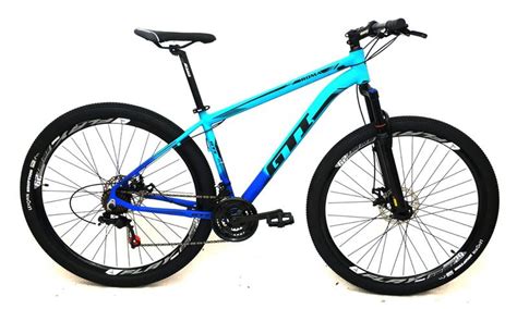 Bicicleta GTI Roma Aro 29 Quadro 17 Alumínio azul azul 21V