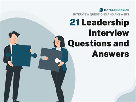 21 Leadership Interview Questions And Answers Career Sidekick