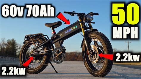Worlds Biggest Ebike 2200w Dual Motor Aniioki A9 Pro Max 60v 70ah