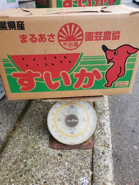 Yahooオークション 大玉西瓜富里すいかll2個一箱 すいか