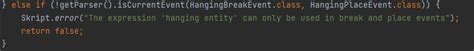 ExprHanging CCE Issue 4872 SkriptLang Skript GitHub