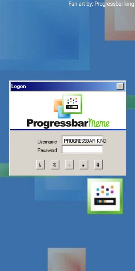 Progressbar Meme Logon Screen Fan Art Rprogressbar95