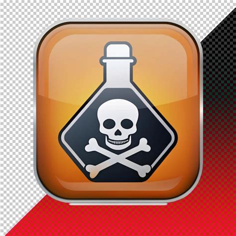 Poison Icon On Transperent Background Premium Ai Generated Psd