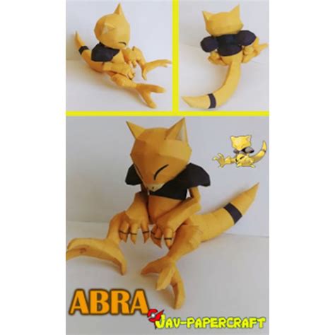 Jual Pokemon Alakazam Abra Papercraft Shopee Indonesia